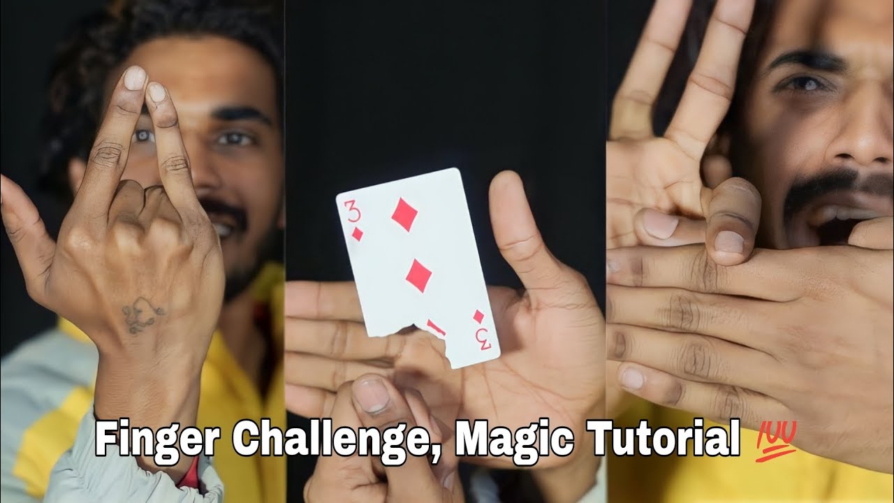 YouTube Challenge | Finger Challenge | Magic Tricks | Finger Magic ...
