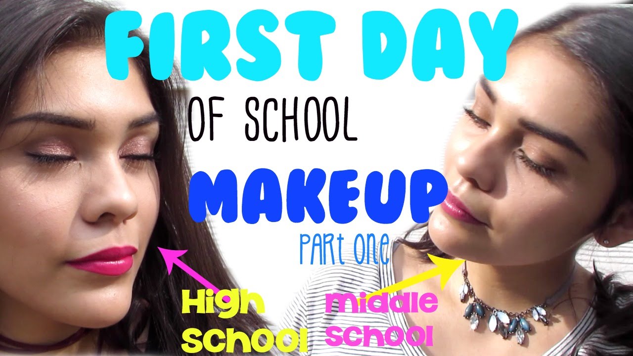 FIRST DAY OF SCHOOL MAKEUP! (Middle School) +My TIPS&TRICKS - YouTube