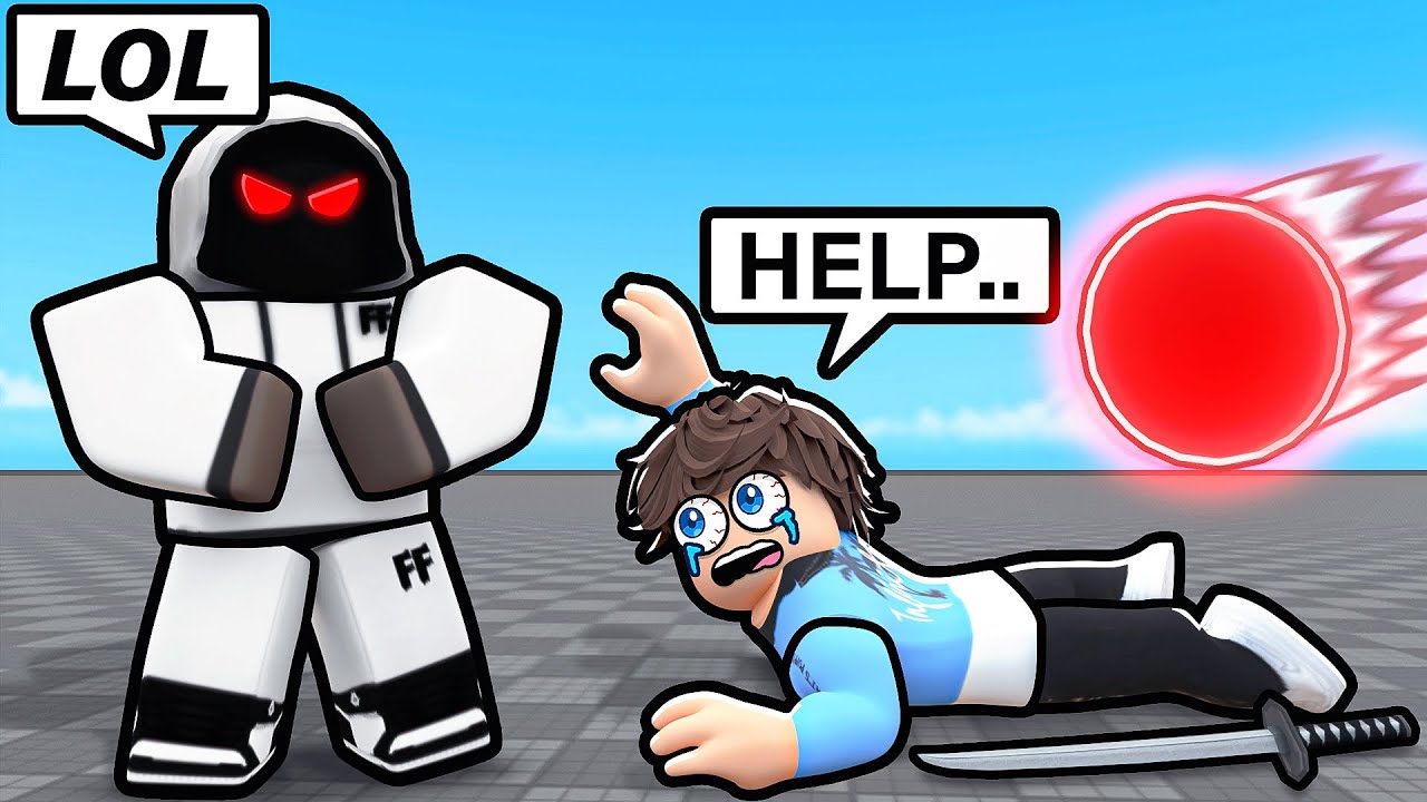 I Taught Caylus How To Play Blade Ball.. - YouTube