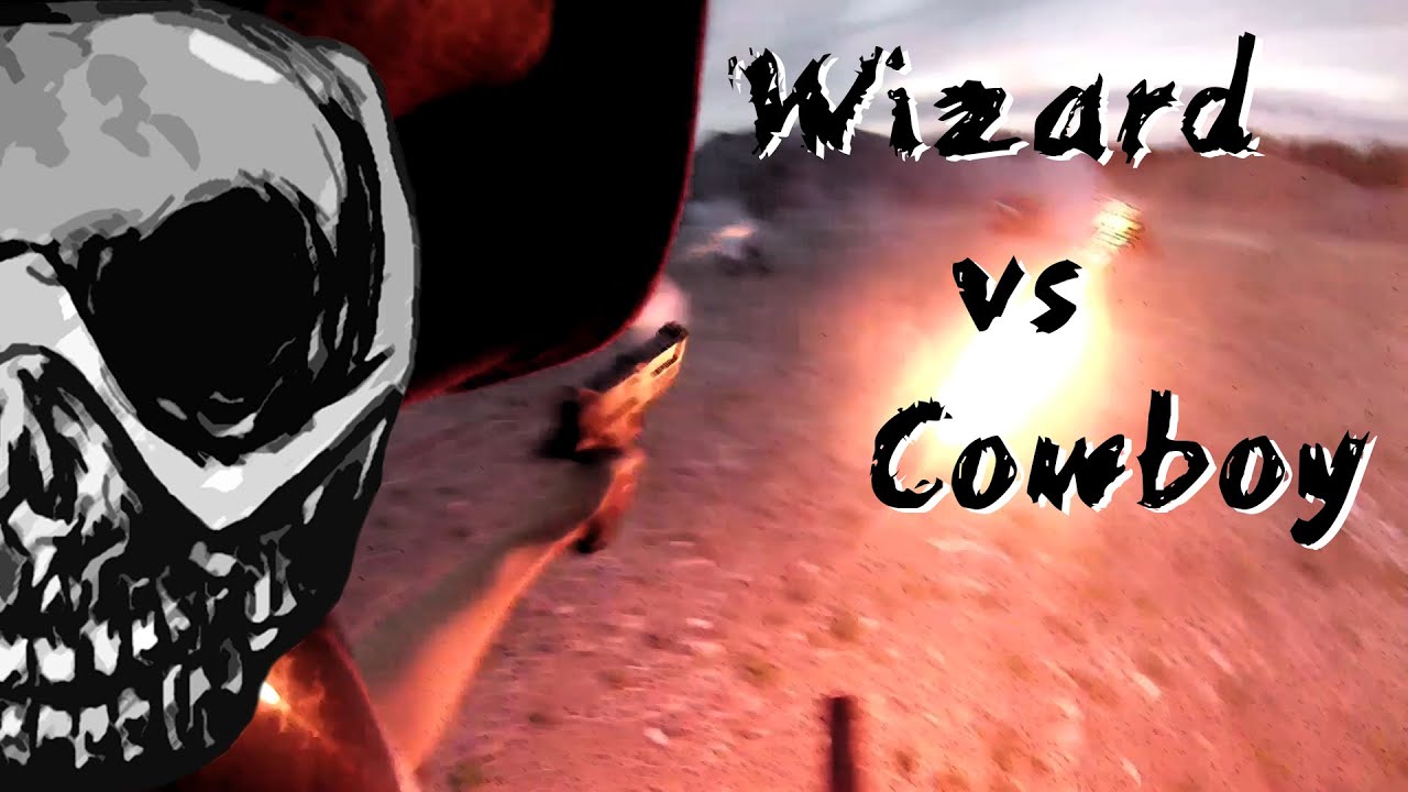 Cowboy vs Wizard: Fireworks vs Paintball - YouTube