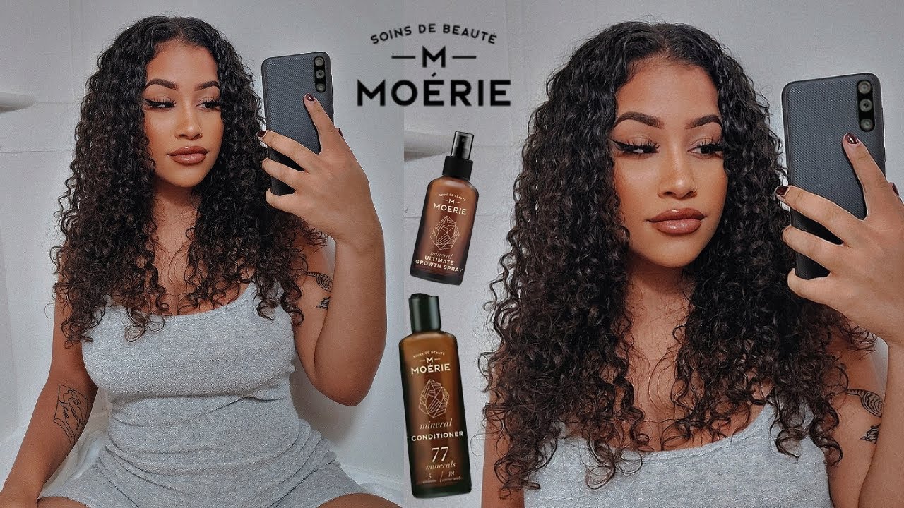 3b 3c Curly Hair Wash N Go Routine Ft Moerie Youtube