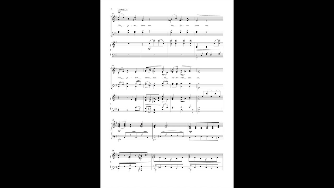 Jesus loves me - Music: Ray Bowes Lyrics: Anna B. Warner - YouTube