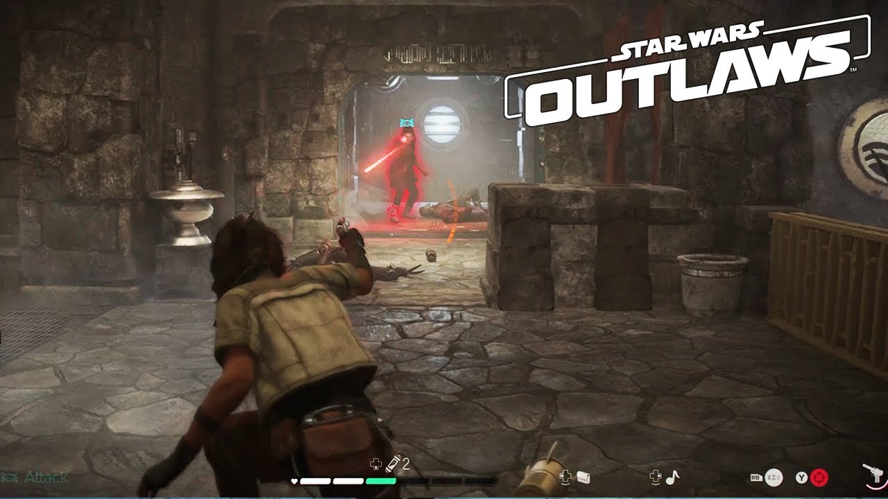 Star Wars Outlaws Gameplay - Infiltrating Crimson Dawn Base, Combat ...
