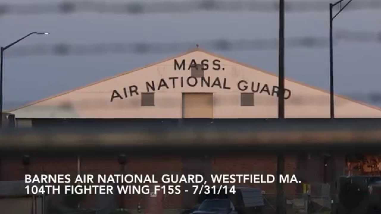Barnes 104th Fighter Wing F15s night flight - YouTube