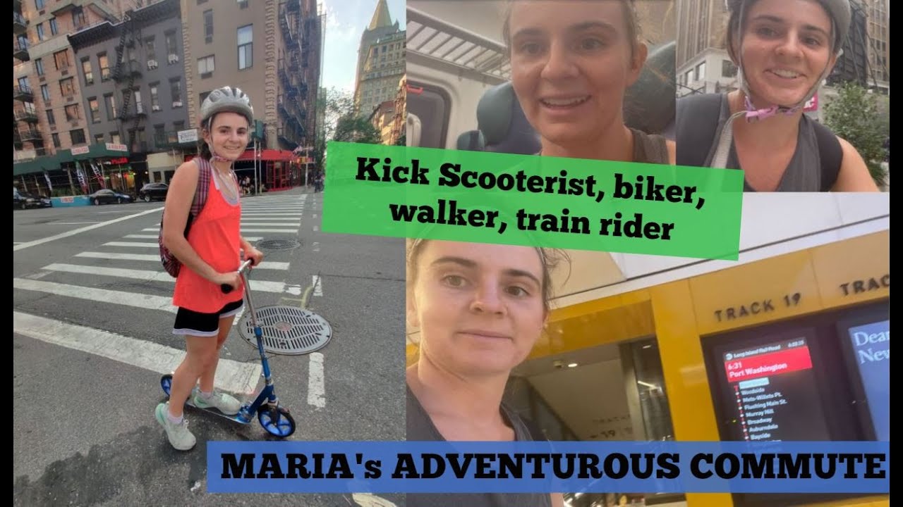 In the life of a kick scooterist: New York Commuter Style - YouTube