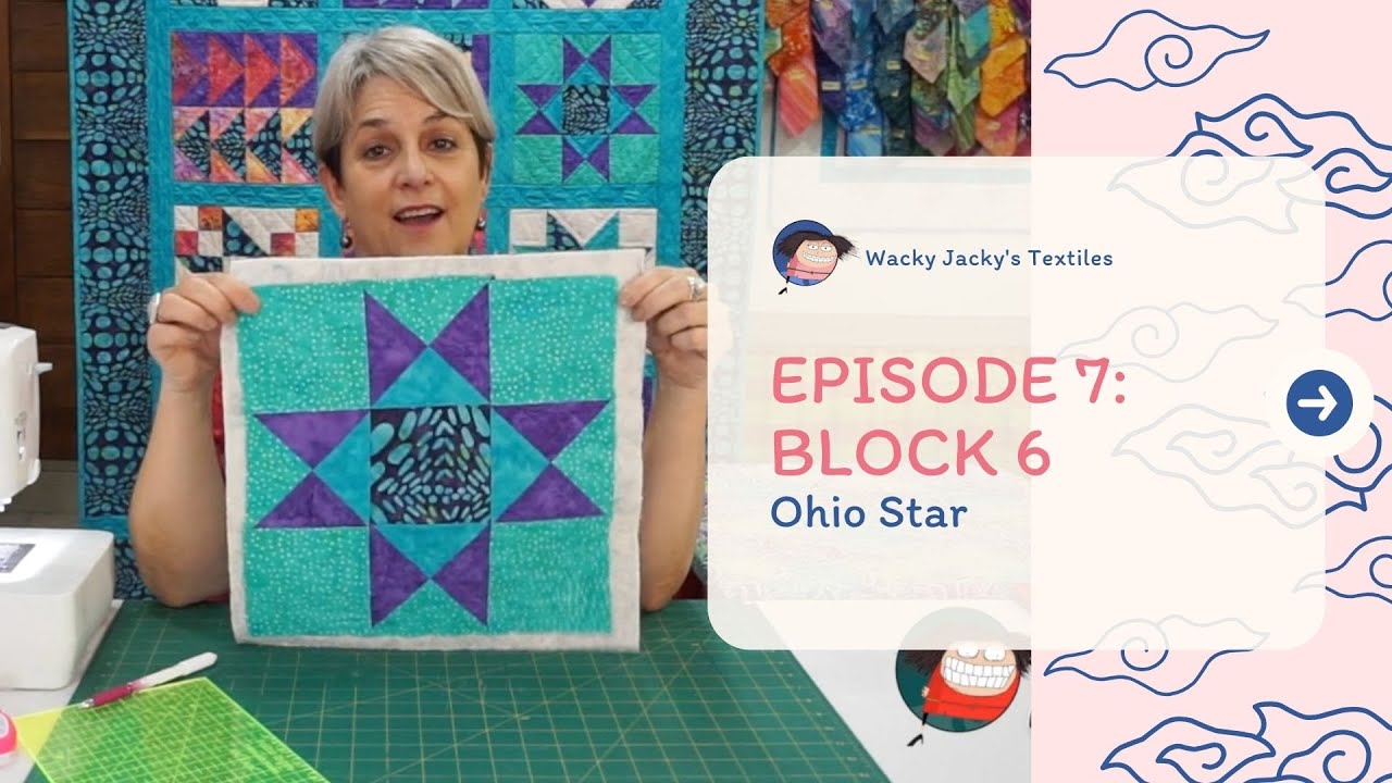 Beginners Quilt Ep07: Block 6 Ohio Star | Quilting for Beginners: Complete Ohio Star Tutorial ...
