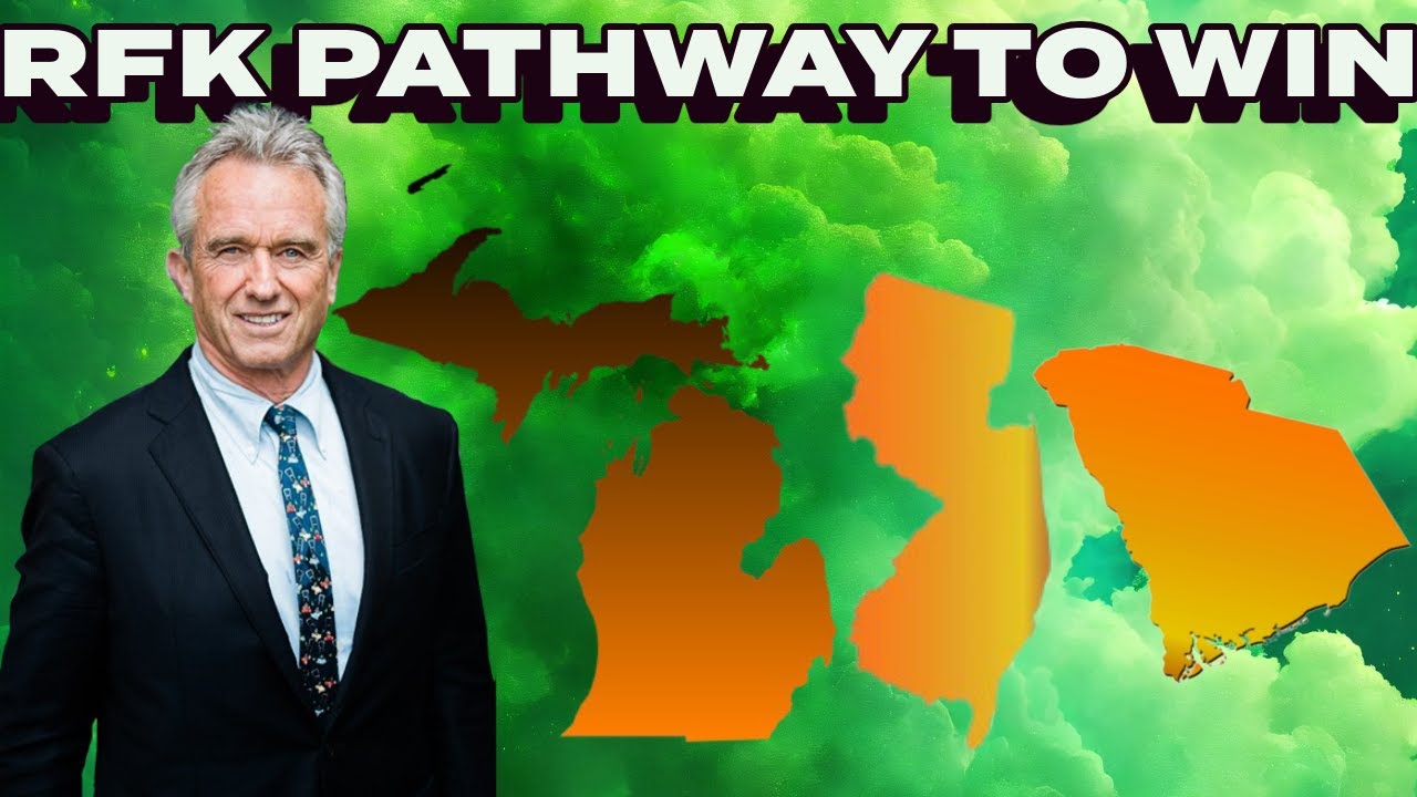 RFK Jr's EASIEST PATHWAY TO VICTORY... (Map PROJECTION) - Hypothetical ...