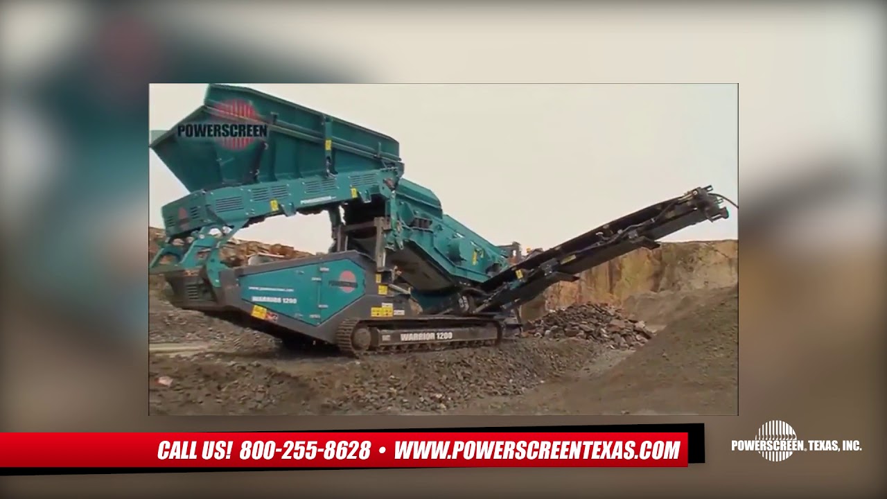 Powerscreen Texas Warrior 1200 - YouTube