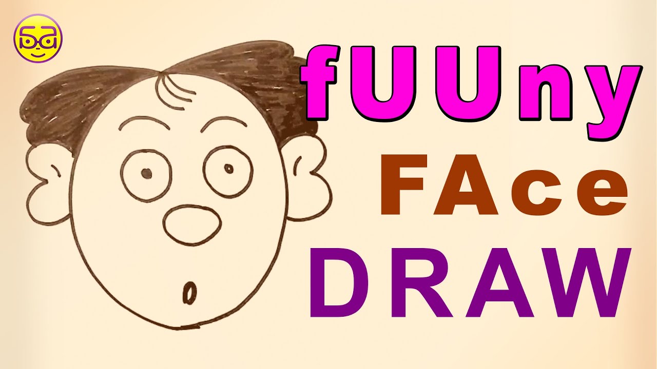 Funny Face draw easy - YouTube