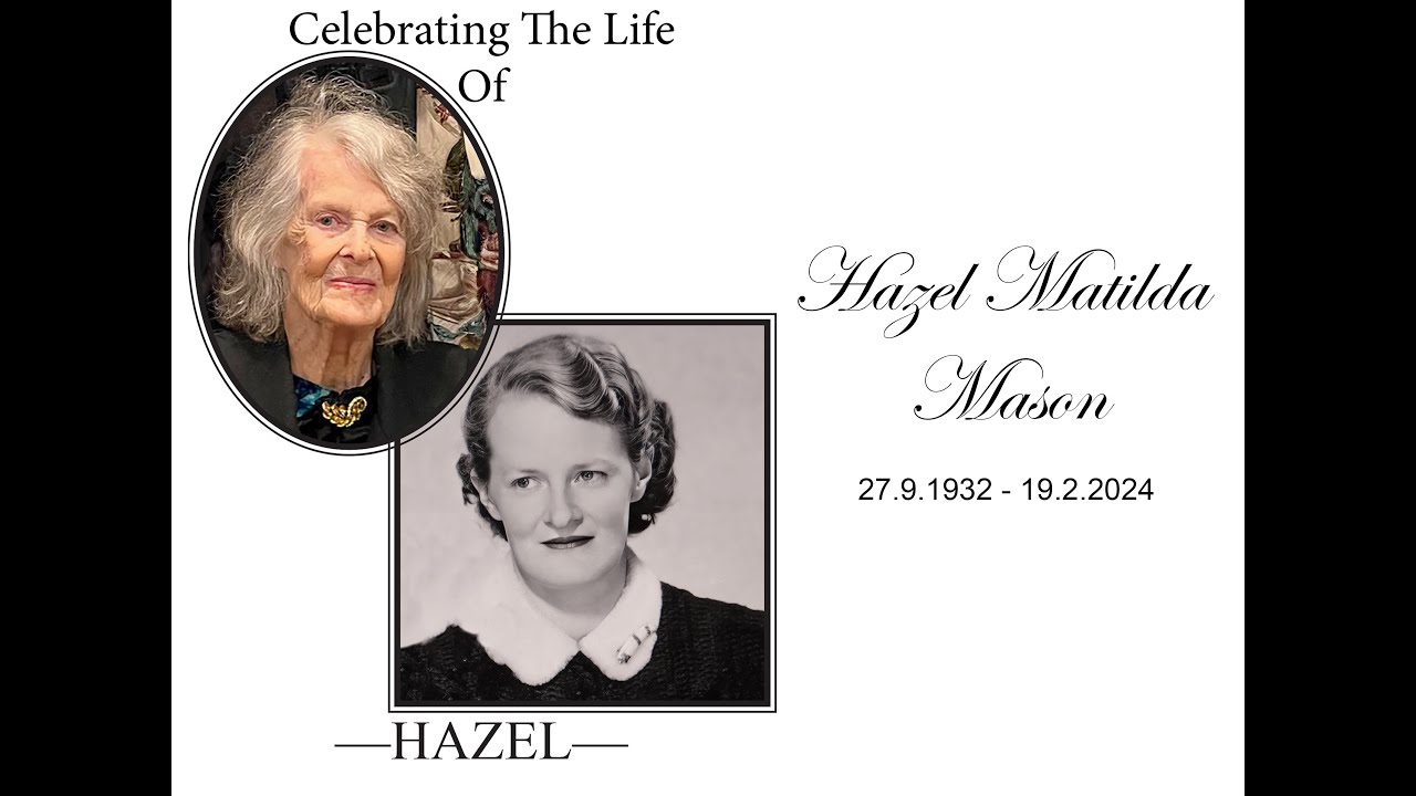 Funeral Service for Hazel Mason - YouTube