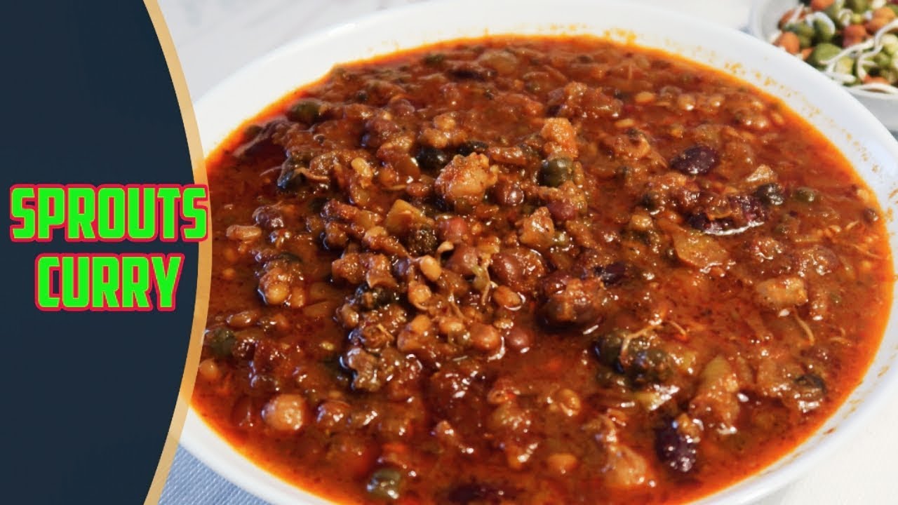 बंद में जब ना हो कोई सब्जी तब बनाए Sprouts Masala Curry ki sabji ...