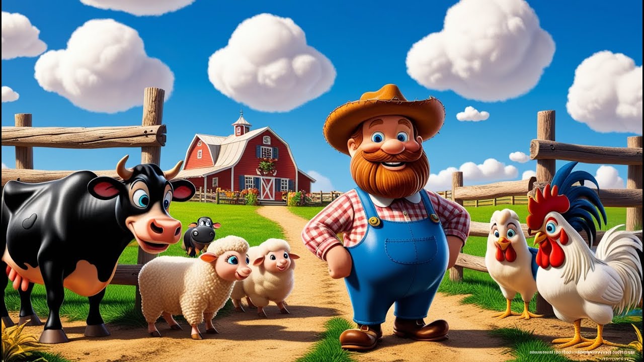 Old MacDonald|Jugnu Toons|Animals Song|Kids Songs|Nursery Rhymes ...