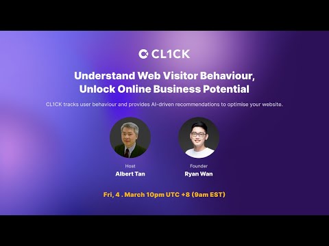 Cl1ck Website Analytics Tool (Lifetime Deal Review, Tutorial & Demo)Understand Web Visitor Behaviour