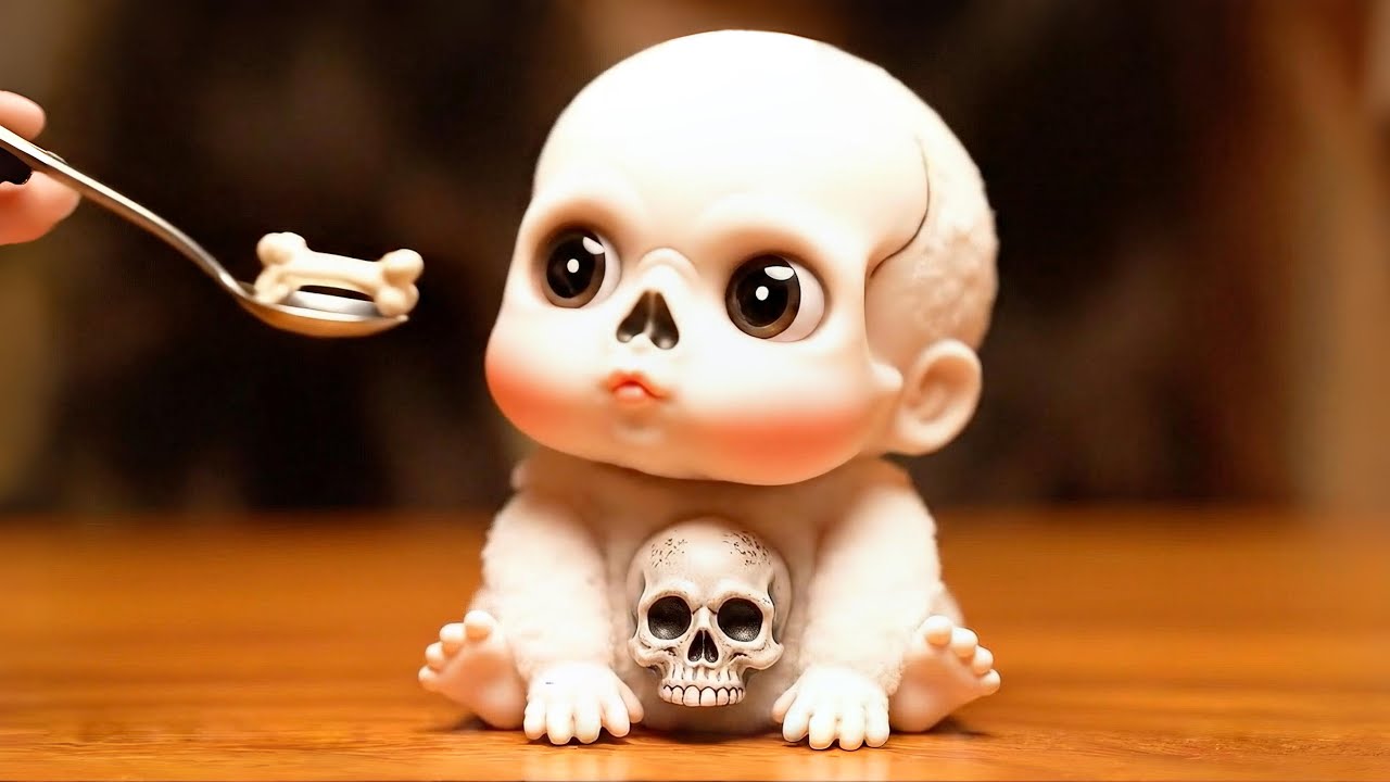 Halloween Baby Monsters Eating From a Spoon | Spooky ASMR Compilation ...