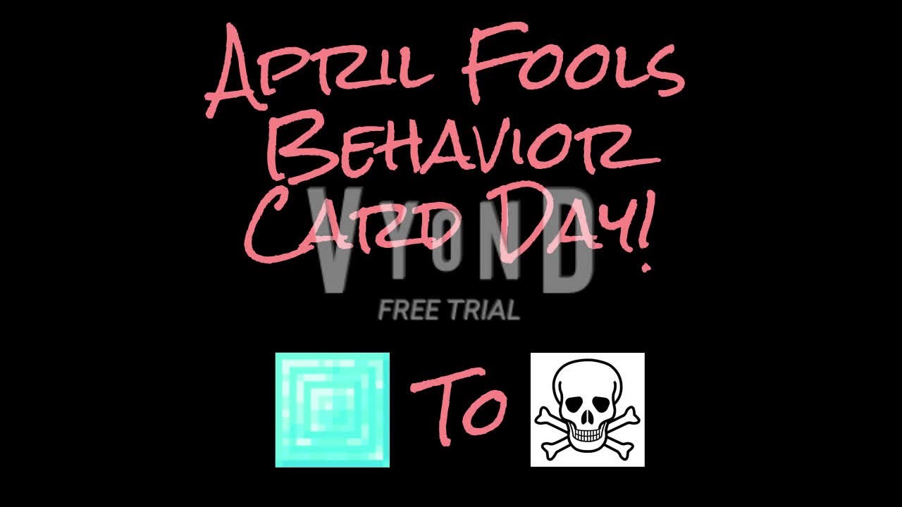 April Month Behavior Card Day - YouTube