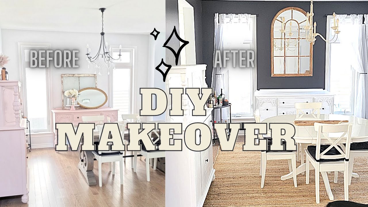 *EXTREME* DINING ROOM MAKEOVER | Epic DIY Transformation - YouTube