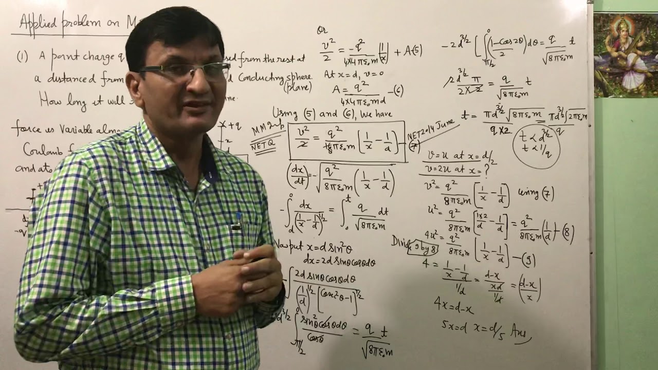 Applied problem on mirror charge(electrostatics lecture 29) - YouTube