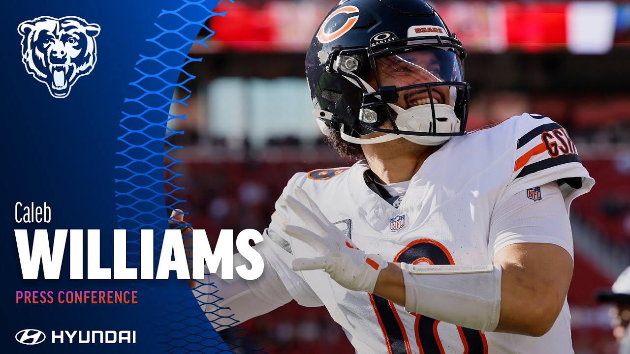 Caleb Williams on areas of growth | Press Conference | Chicago Bears ...
