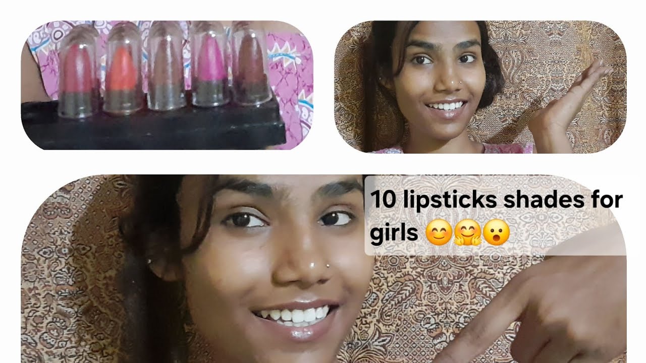 10 lipstick shades at very good prices 😘🤗 || makeup product review 😄 ...