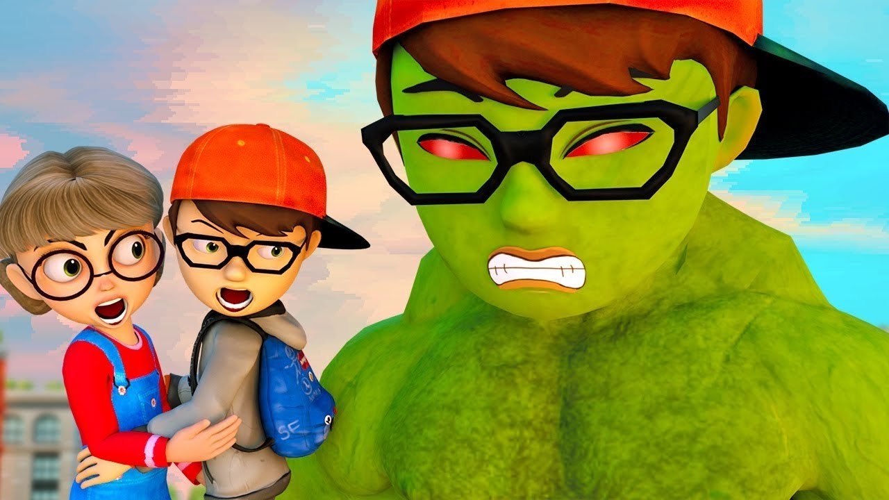 Hero Nick Hulk Takes Down the Two-Headed Zombie – Scary Teacher 3D ...