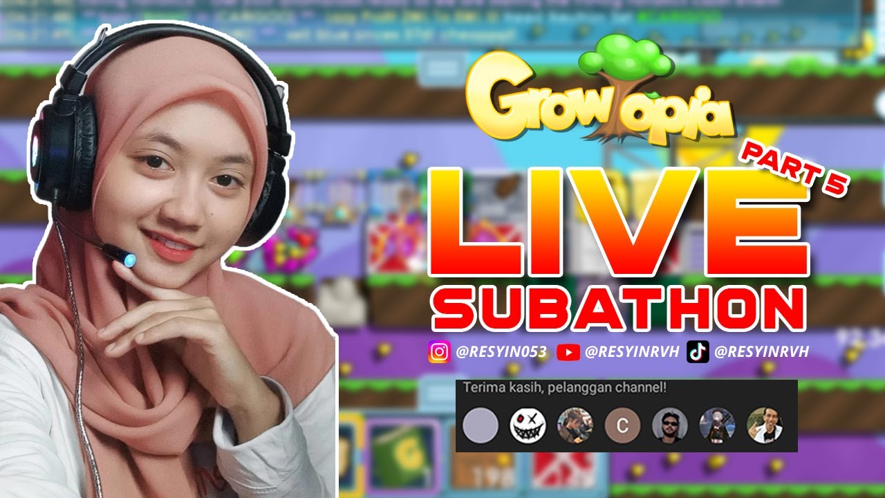LIVE GROWTOPIA SUBATHON #5 | SAATNYA PANEN TORCH | ROAD TO 2 MAGPLANT - YouTube