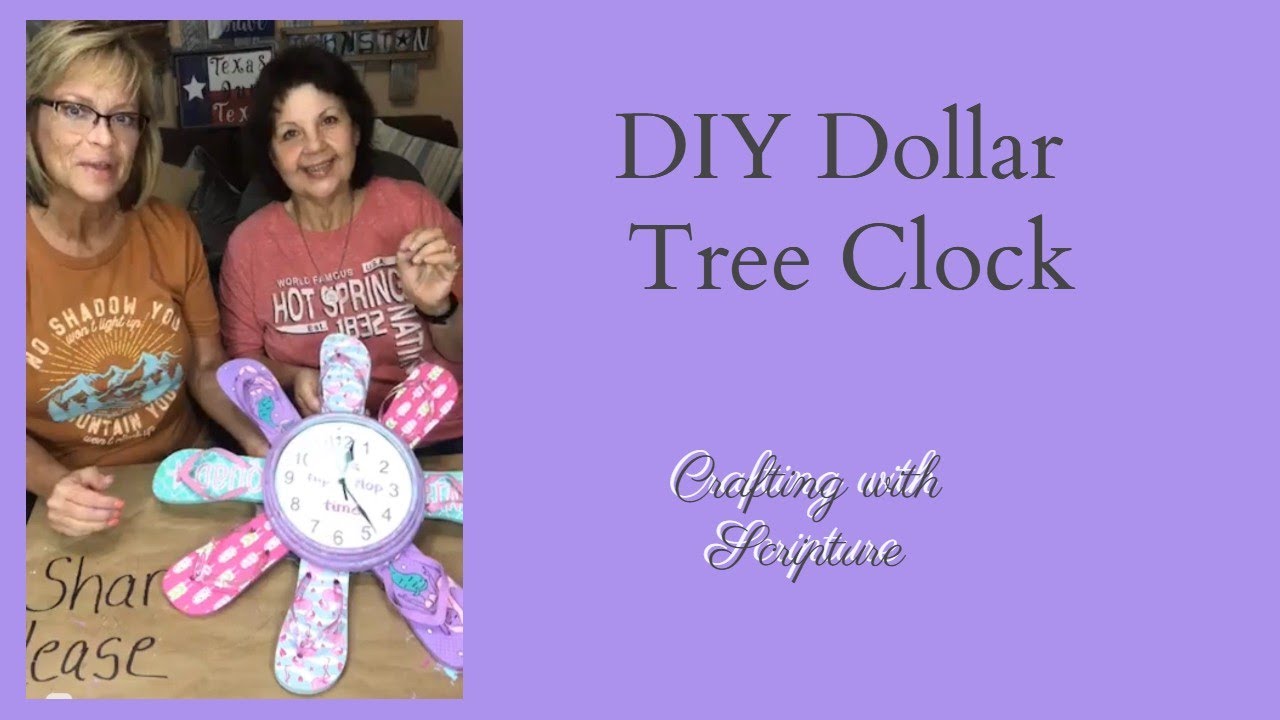 DIY Dollar Tree Clock - YouTube