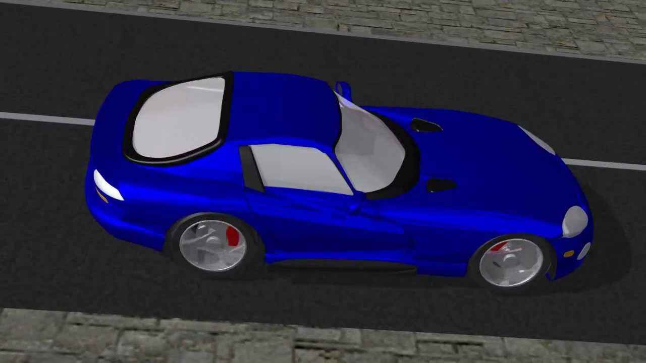 Dodge Viper morphing animation. - YouTube