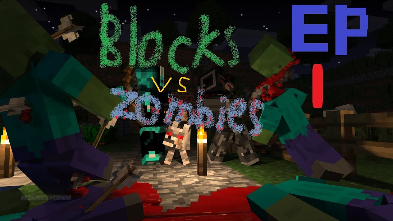Blocks vs Zombies minigame #1 - YouTube