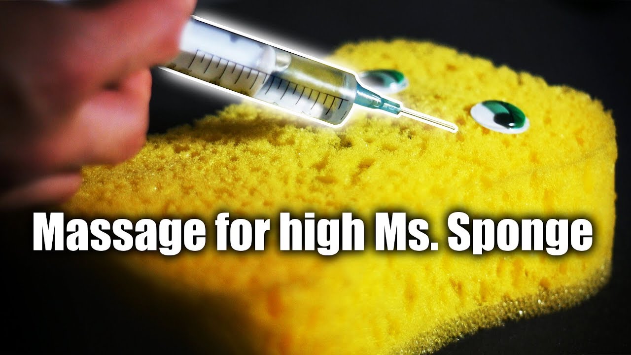 Ms.Sponge massage experimental ASMR - no talking - - YouTube