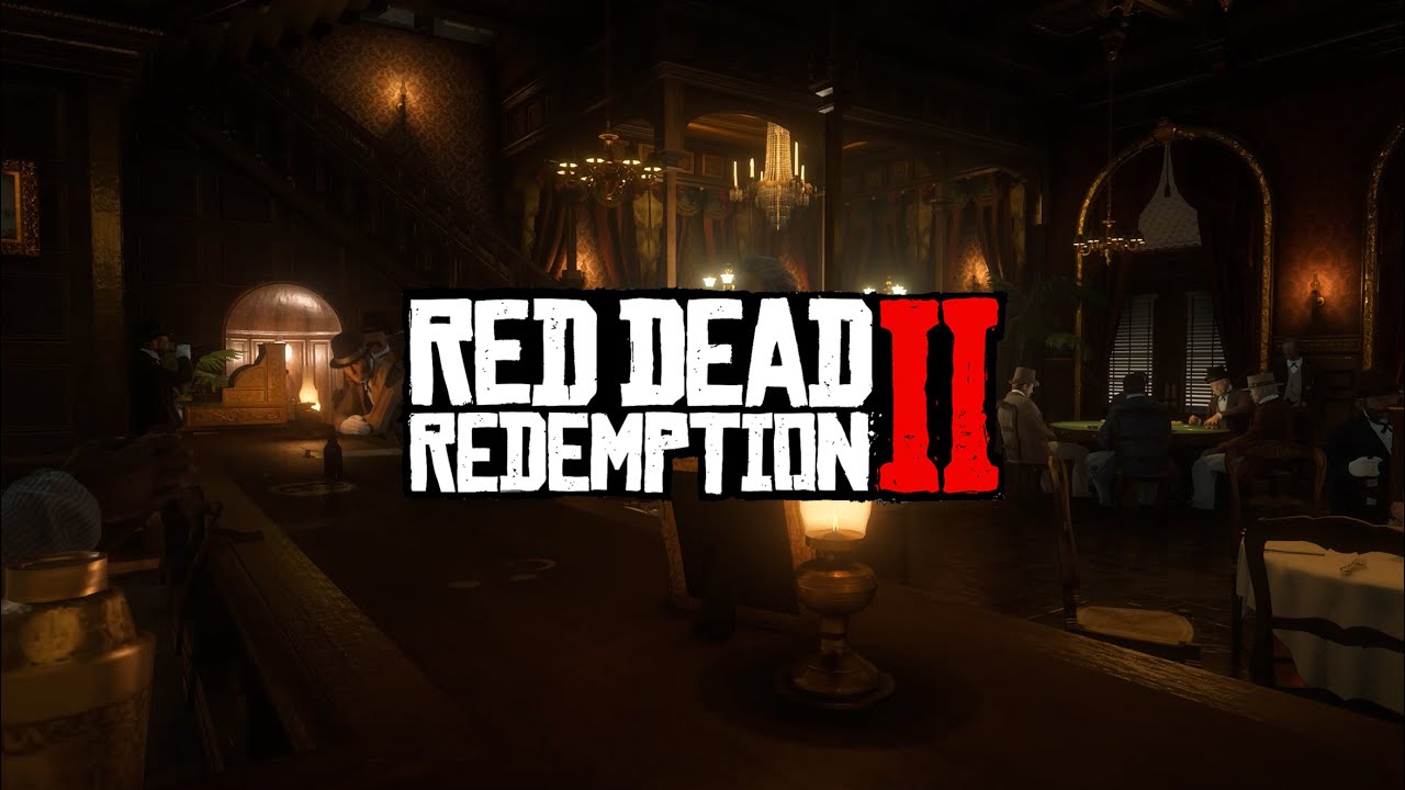 Red Dead Redemption 2 - Saloon Saint Denis - Ambiance and Piano music ...