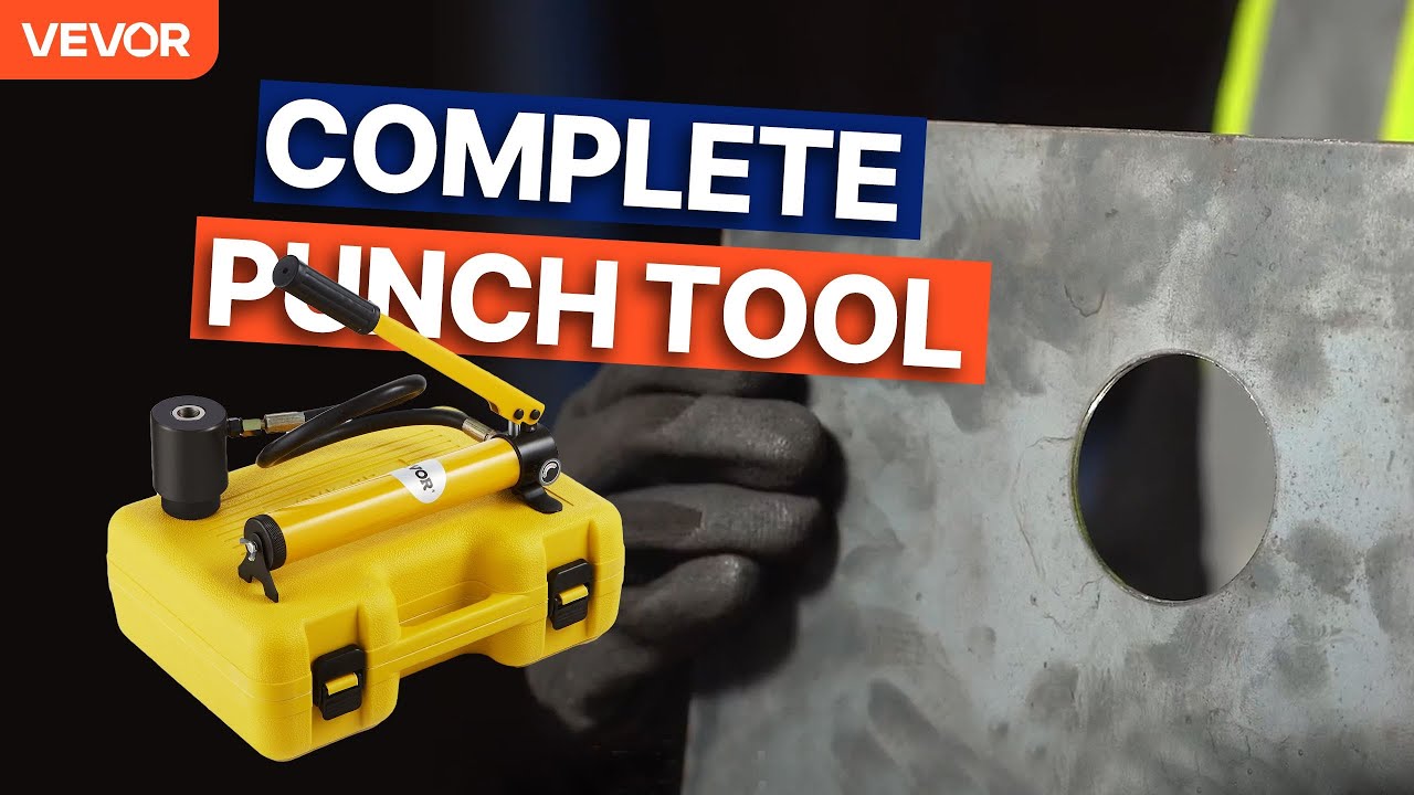 VEVOR Hydraulic Knockout Punch Kit, For Aluminum, Stainless Steel ...