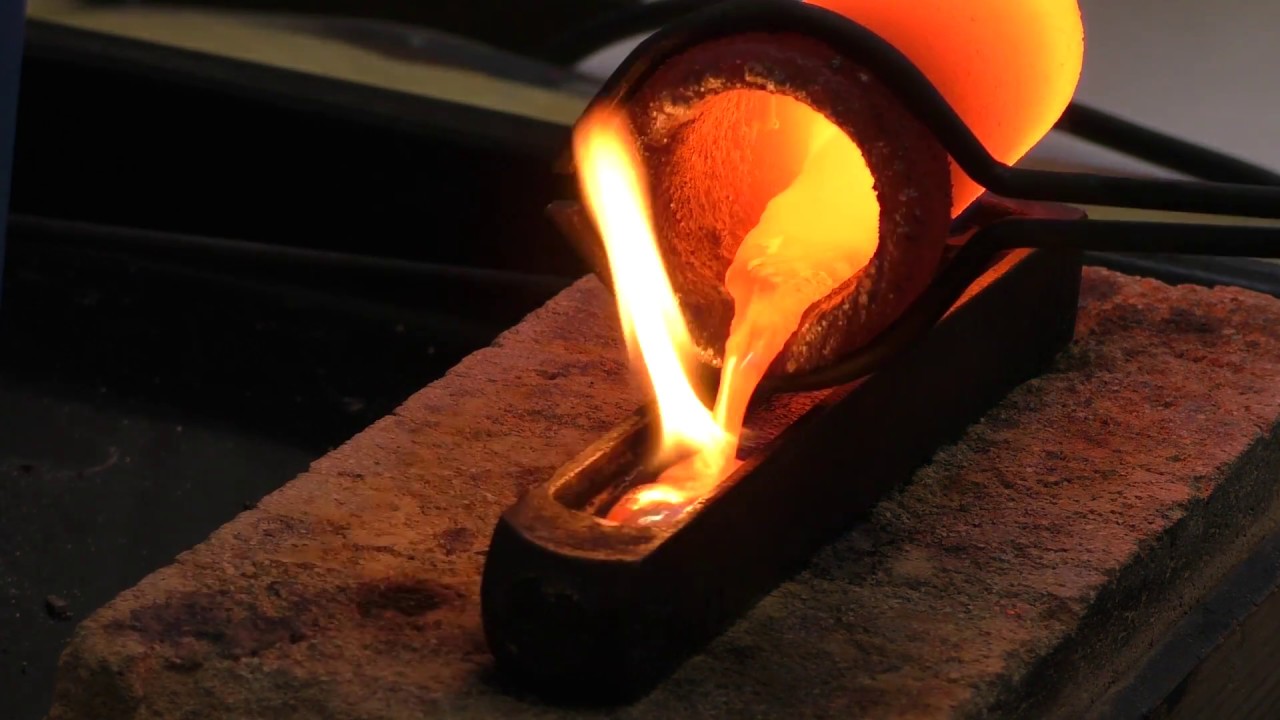 Fundición de plata en casa para joyería - YouTube