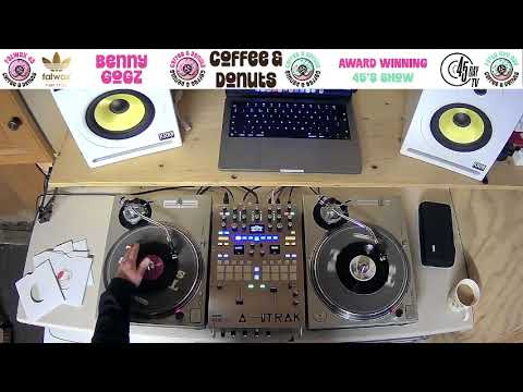 Benny Gogz DJing #allvinyl #45s #disco #boogie on Coffee & Donuts show 250 on Saturday 11 April 2026