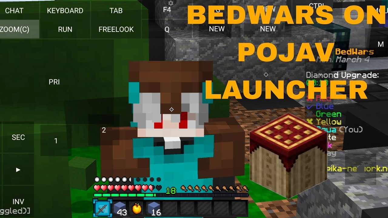 BEDWARS ON POJAV LAUNCHER PART 5 - YouTube
