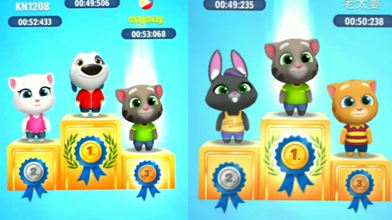 Talking Tom Gold Run/Tom Racing Run/Video Gameplay! - YouTube