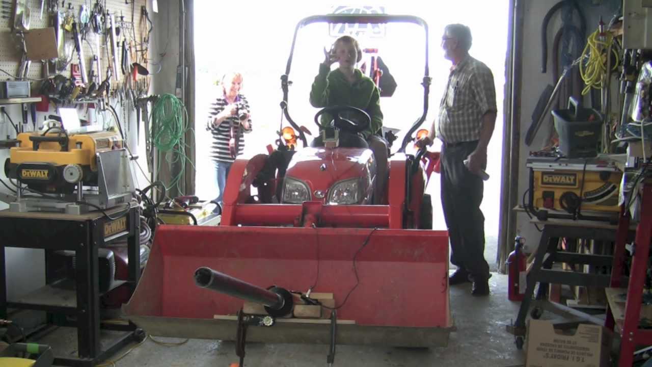 Test firing easy fuelling potato cannon - YouTube