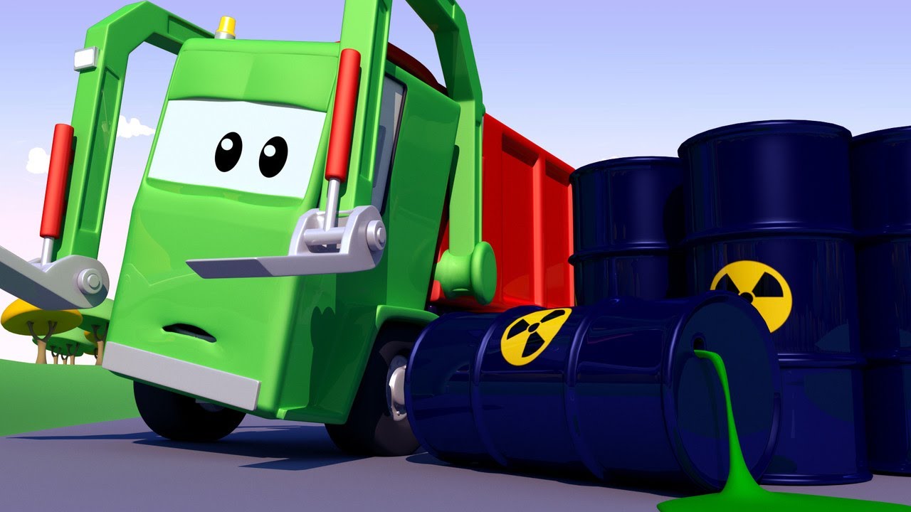 Gary the GARBAGE TRUCK split some CHEMICALS all over the road | Car ...