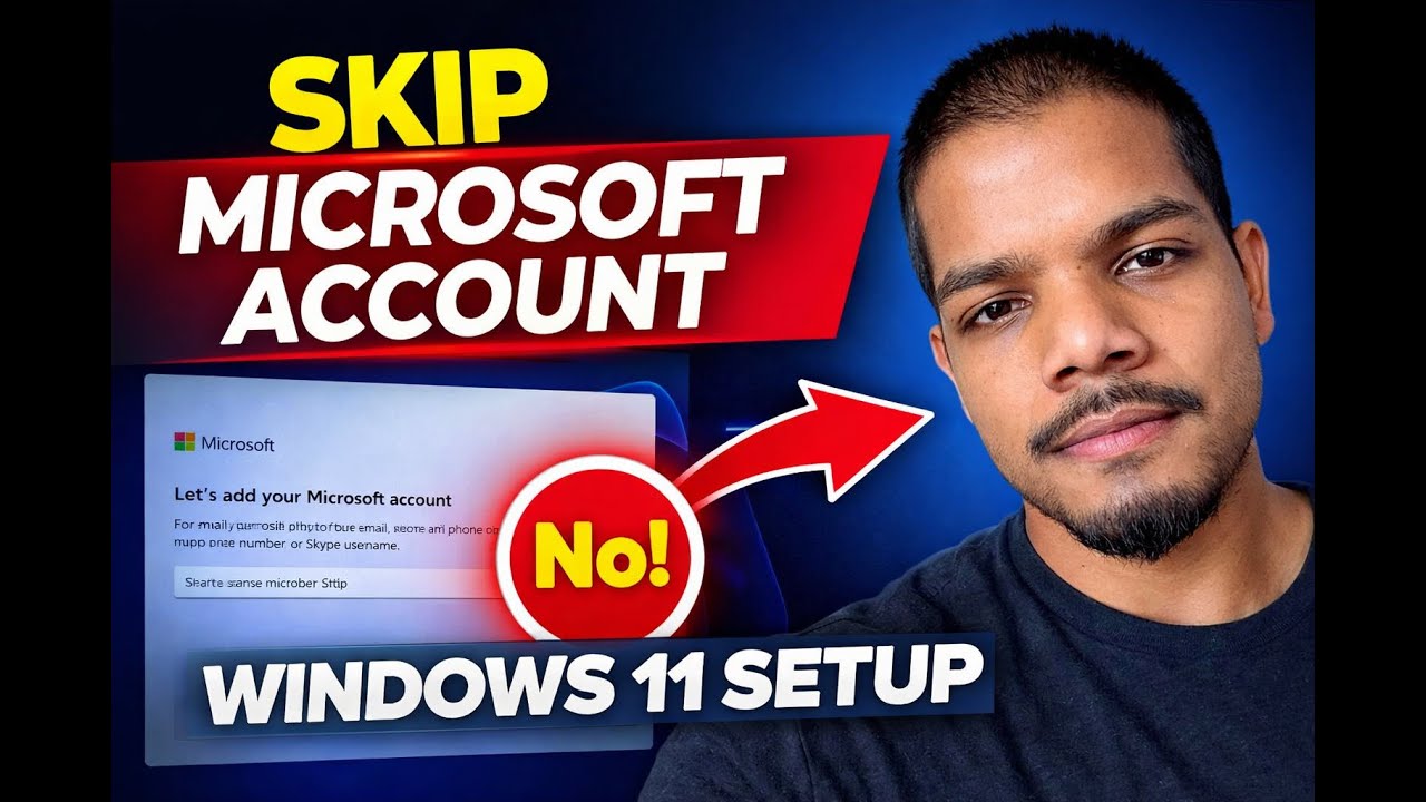 Windows 11 OOBE: Skip Microsoft Account & Create Local Account - YouTube