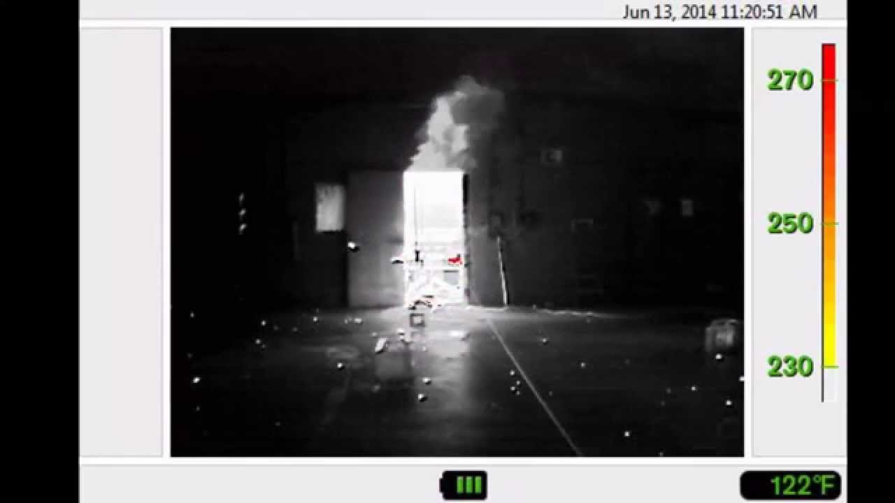 BHO Explosion on Thermal Video Camera - YouTube