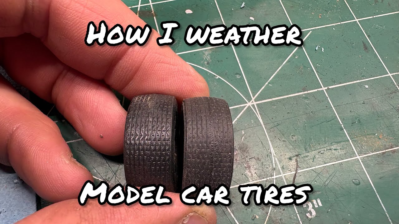 Easy way I weather my my scale model car tires ep#53 - YouTube