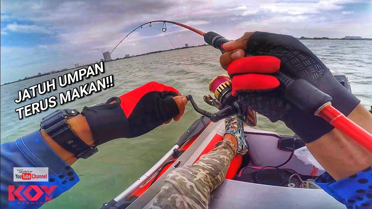 Bila Umpan sikit, Ikan Rancak. Inflatable Boat fishing V191 - YouTube