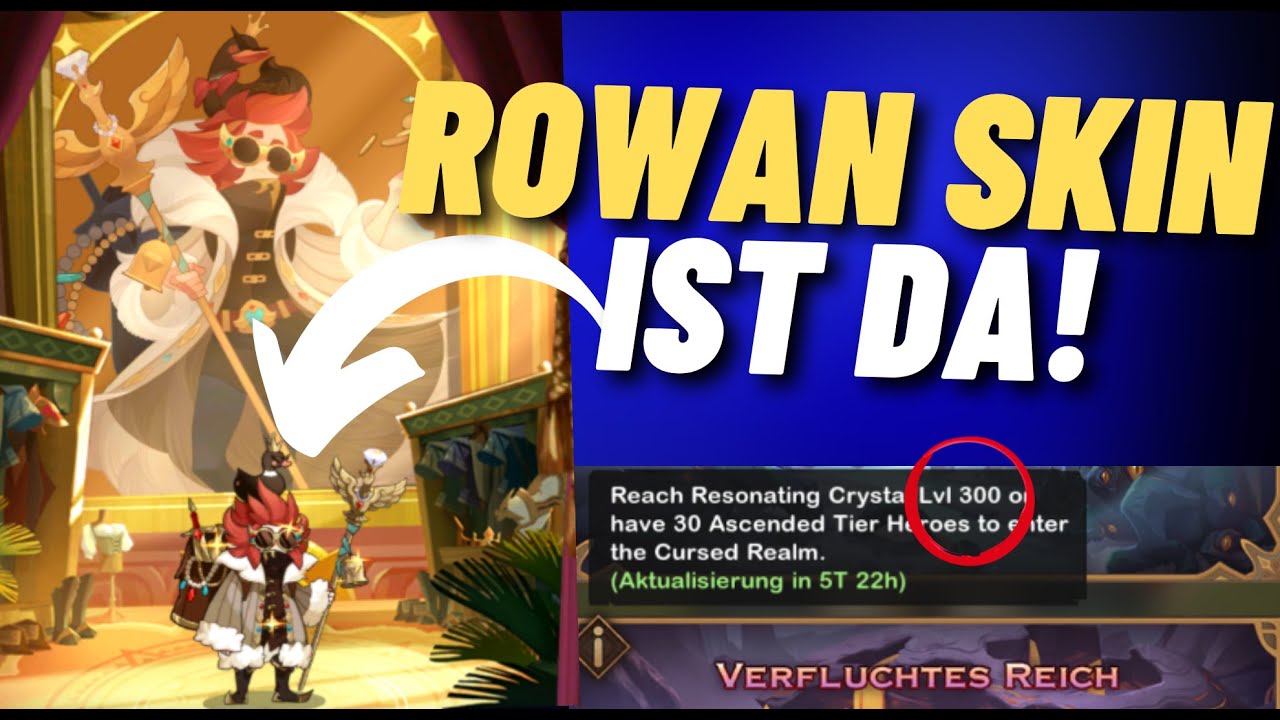 UPDATE: ROWAN SKIN, QUEST Uvm. (Afk Arena) - YouTube