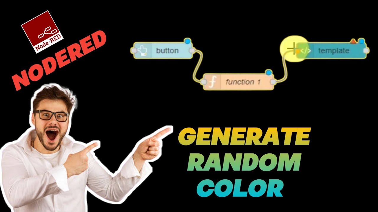 Nodered Generate Random Colour Text Ui Node Red Dashboard Youtube