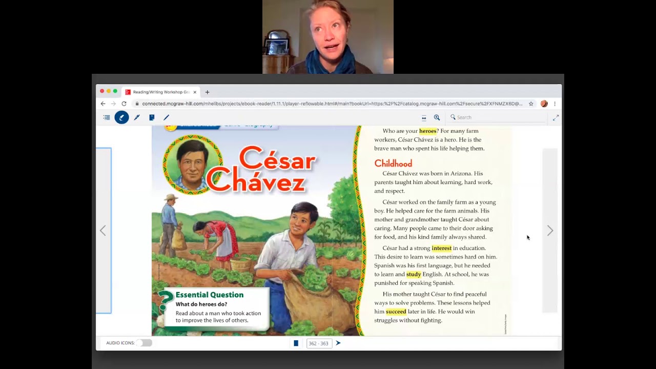 Cesar Chavez Read and Think Aloud - YouTube