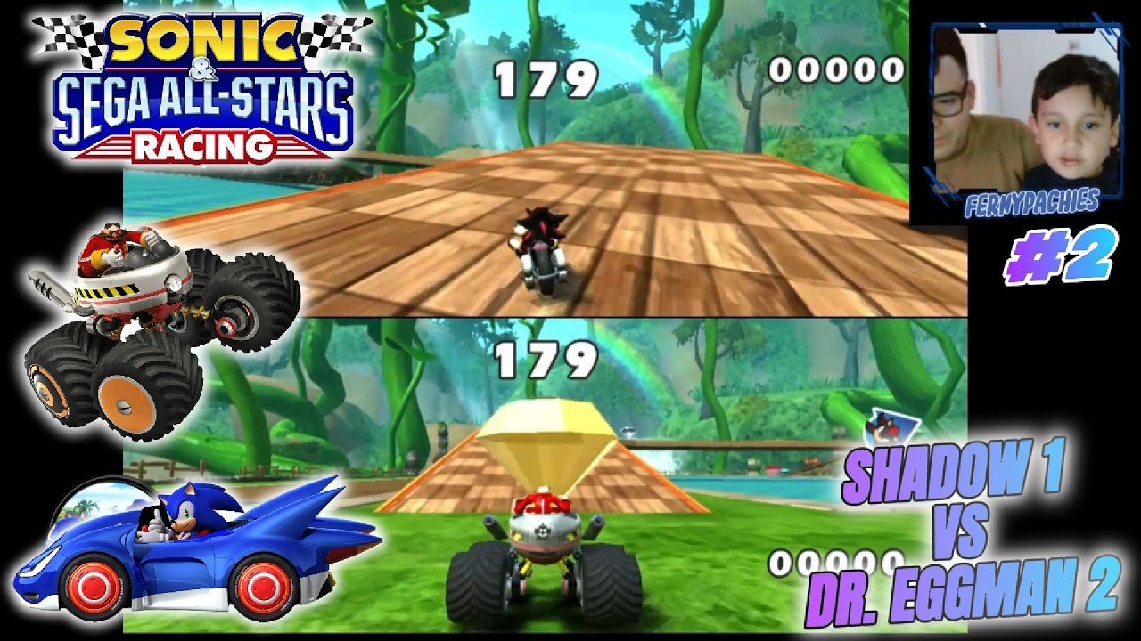 SONIC RACING ALL STARS || SHADO 1 VS DR EGGMAN 2 😱🦔🆚👨‍⚕️🦸‍♂️ #1 ...