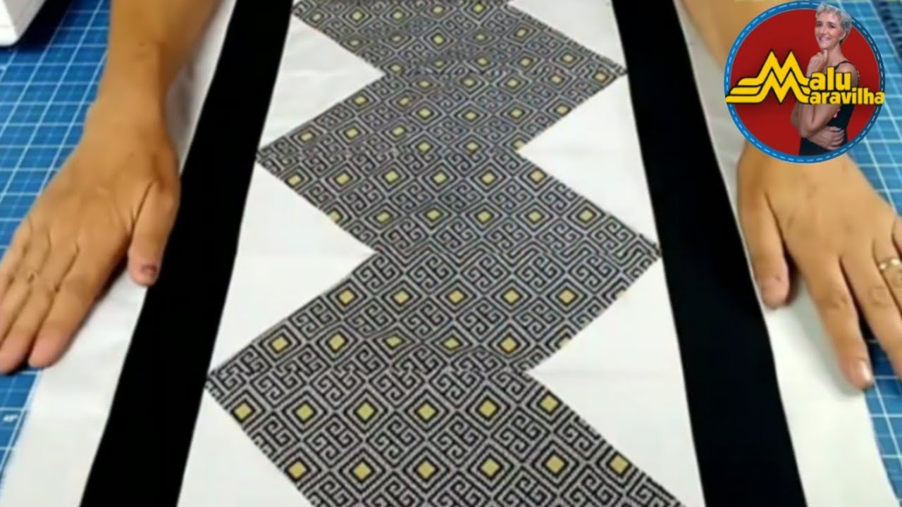 CAMINHO DE MESA EM PATCHWORK 3D PASSO A PASSO - YouTube
