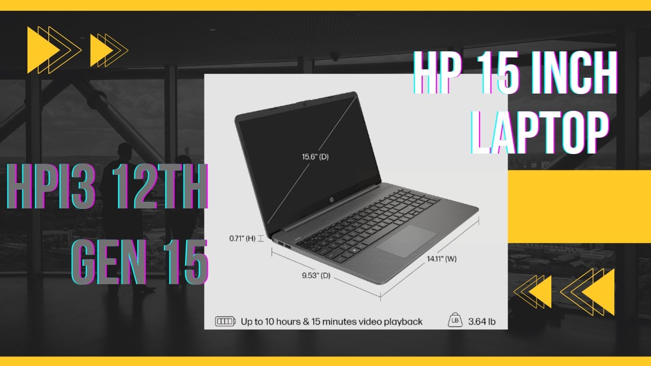 Intel UHD Graphics HP 15 inch Laptop Intel Core i3 12th Gen Micro-edge ...
