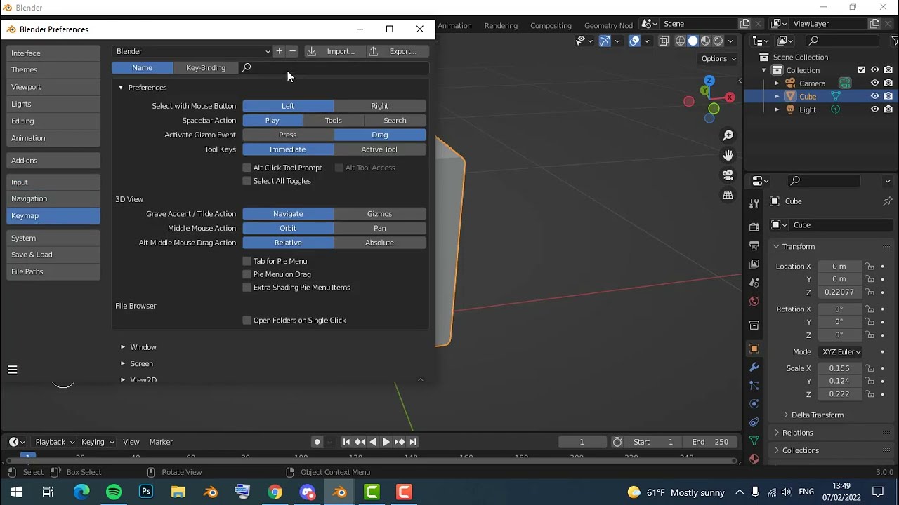 Orbit, Zoom, Pan | Move, rotate, resize shortcuts in (blender) on the ...