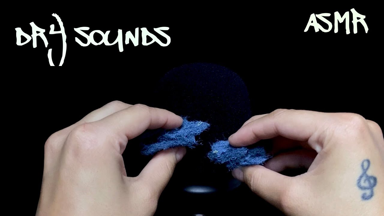 Scour bits on Mic ONLY! Sponge ASMR - YouTube