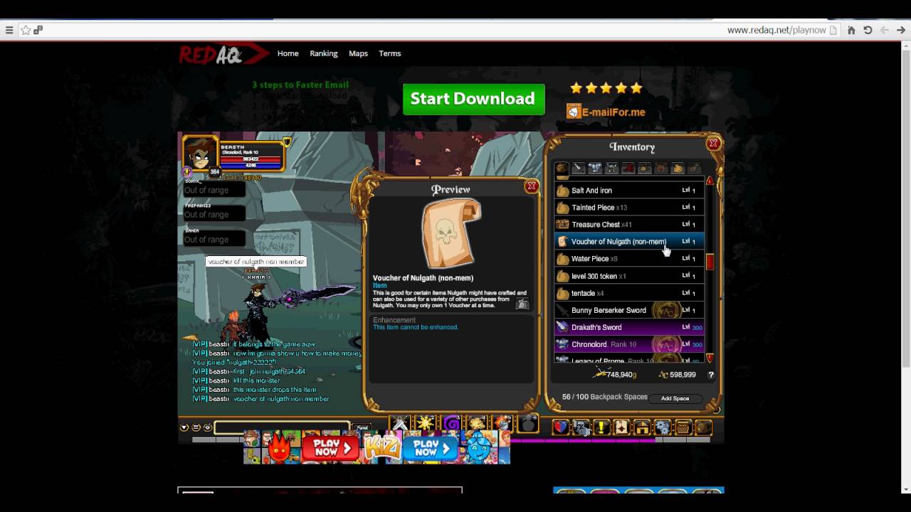 Red Aq (Aqw Private Server) How to make gold Fastest Way 2016 - YouTube